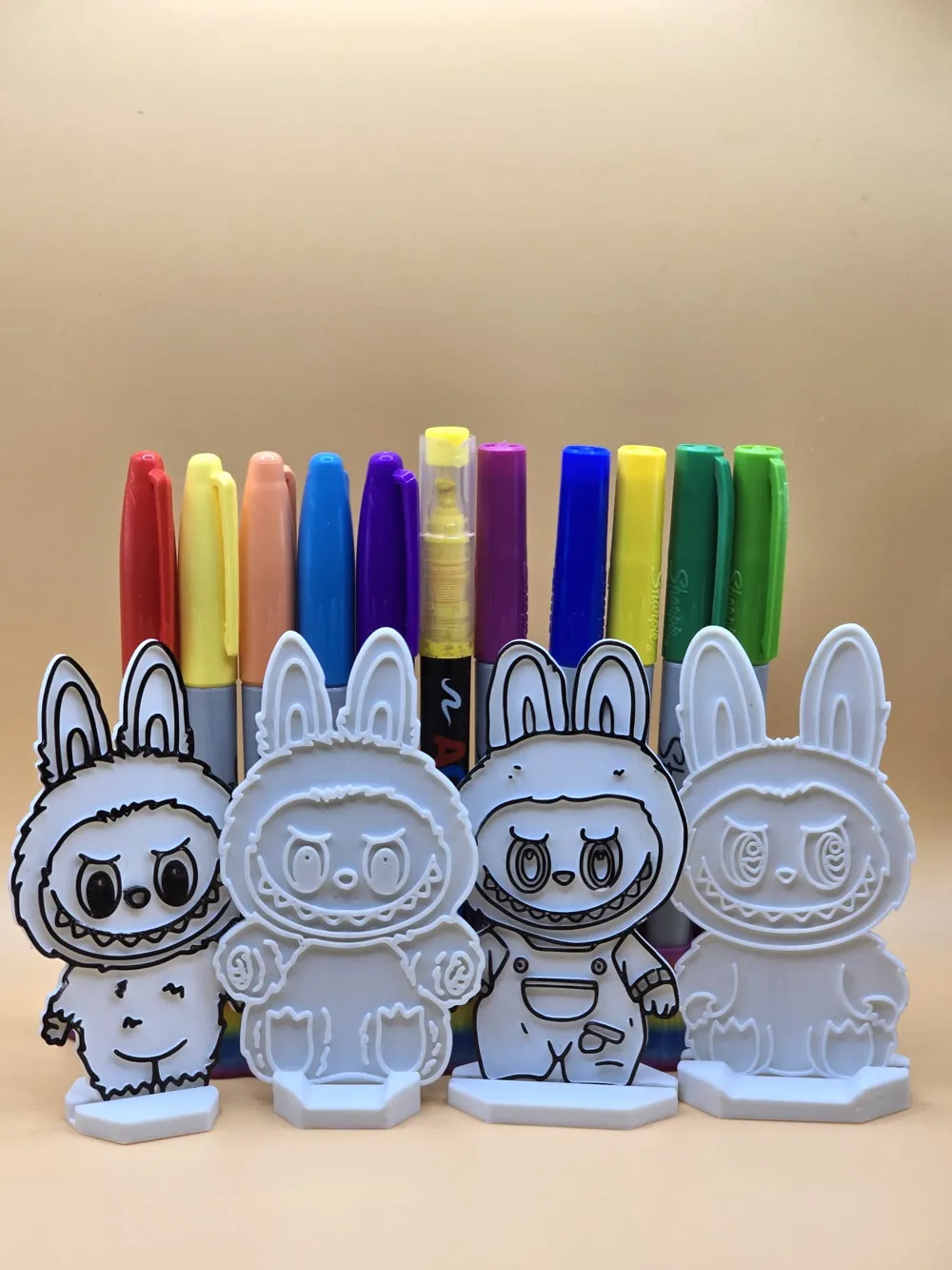 Cute Labuba La Bu Bu La Boo Boo Coloring - Free 3D Print Model - MakerWorld