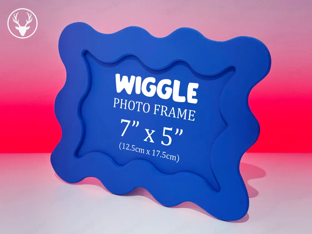 Wiggle Photo Frame by Stag 3D MakerWorld: Download Free 3D Models