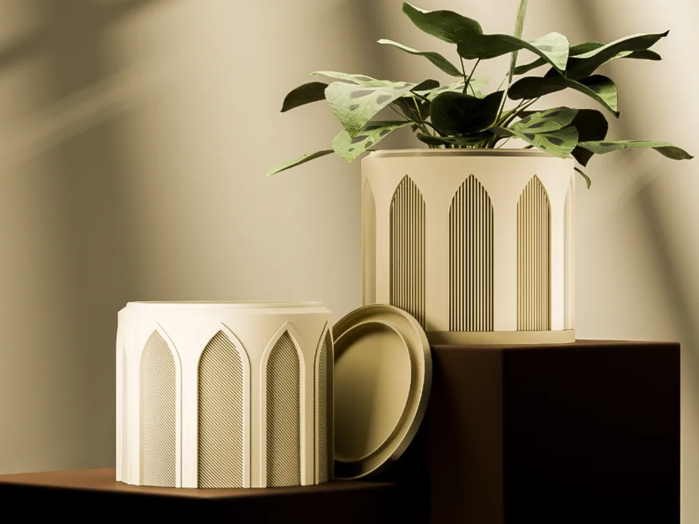 Arcline Modern Planter |3D STL file - Free 3D Print Model - MakerWorld
