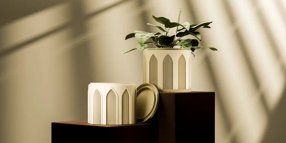 Arcline Modern Planter |3D STL file - Free 3D Print Model - MakerWorld