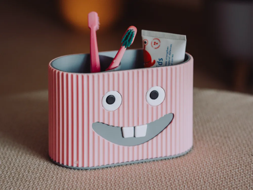 Kids Monster Toothbrush Holder - Free 3D Print Model - MakerWorld