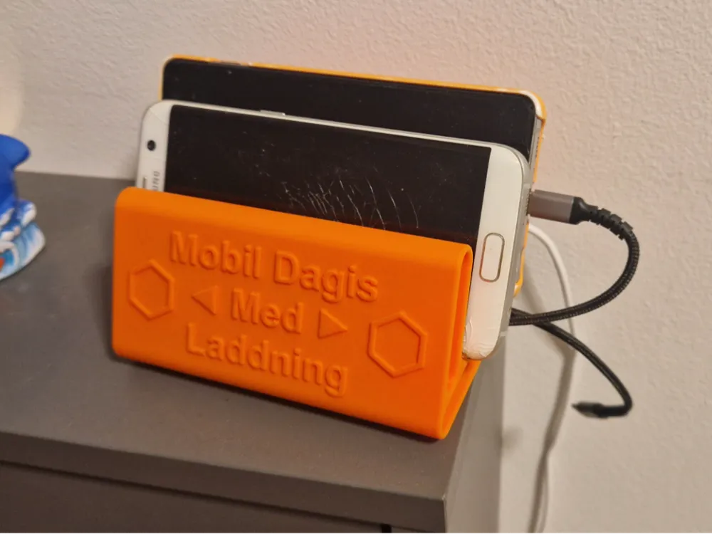 Phone Dock with Charging - Free 3D Print Model - MakerWorld