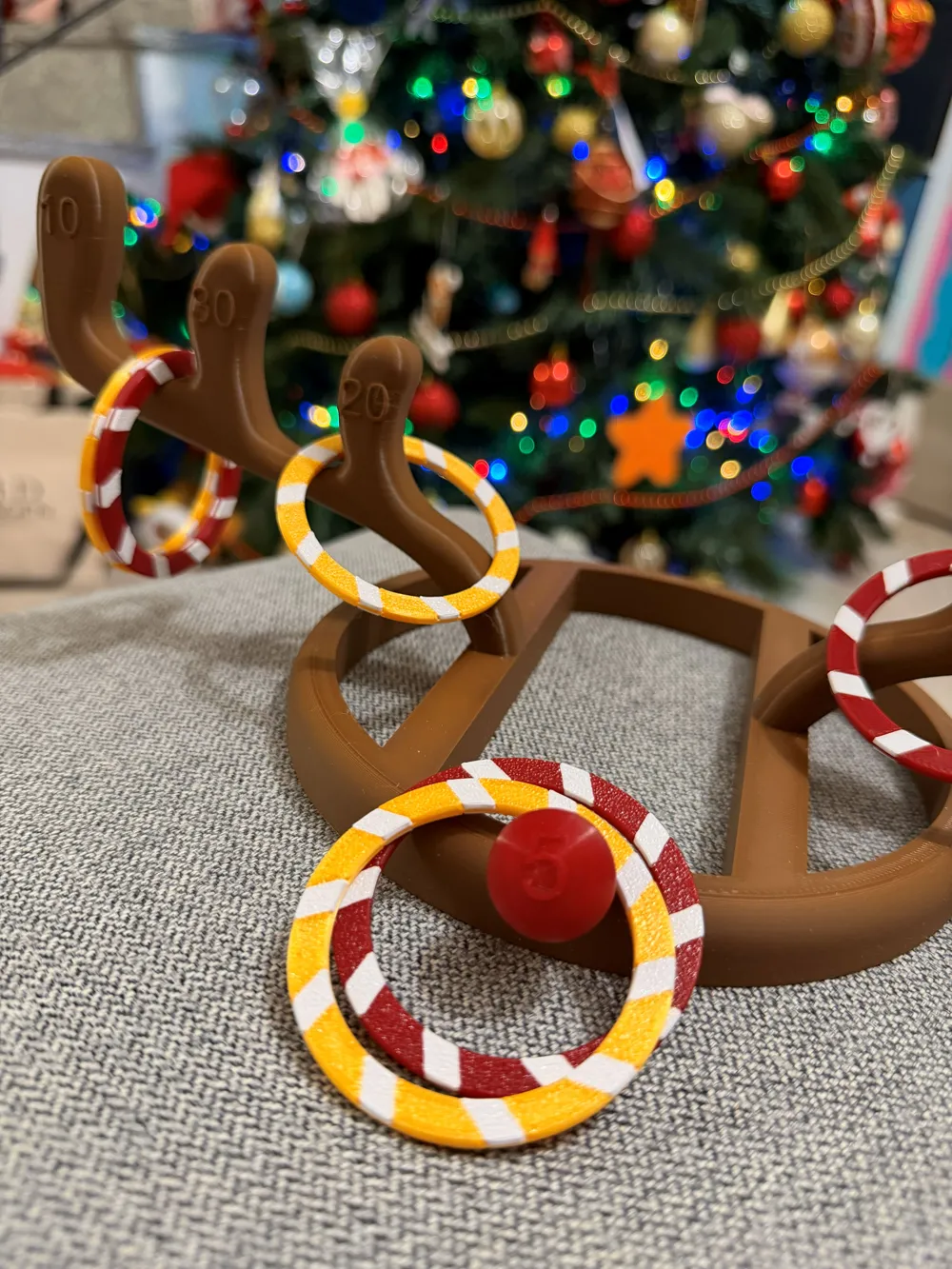 Rudolph Ring Toss - Free 3D Print Model - MakerWorld
