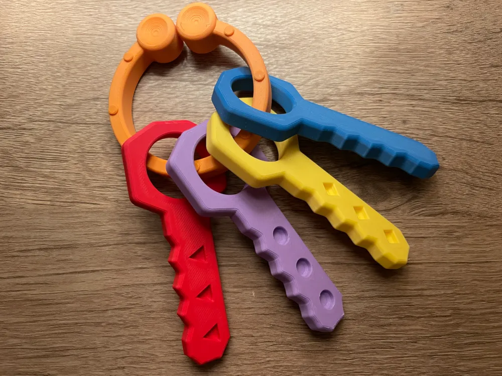 Toy Keys with Ring and Charm by MunkyCreamMakerWorld: Download Free 3D ...