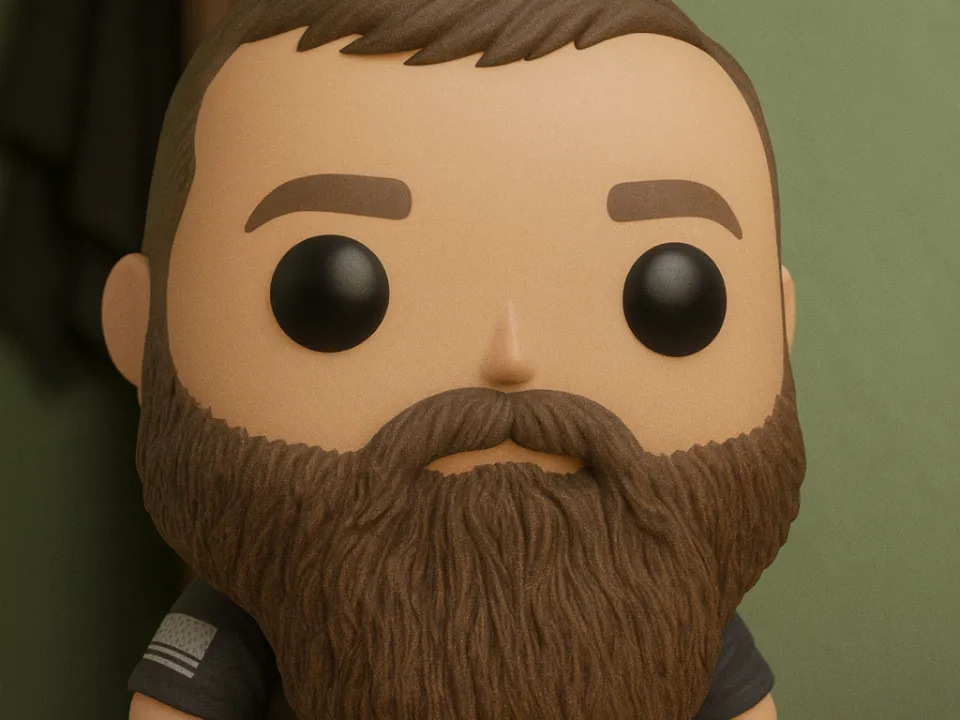 Bearded Pop Figure - Free 3D Print Model - MakerWorld