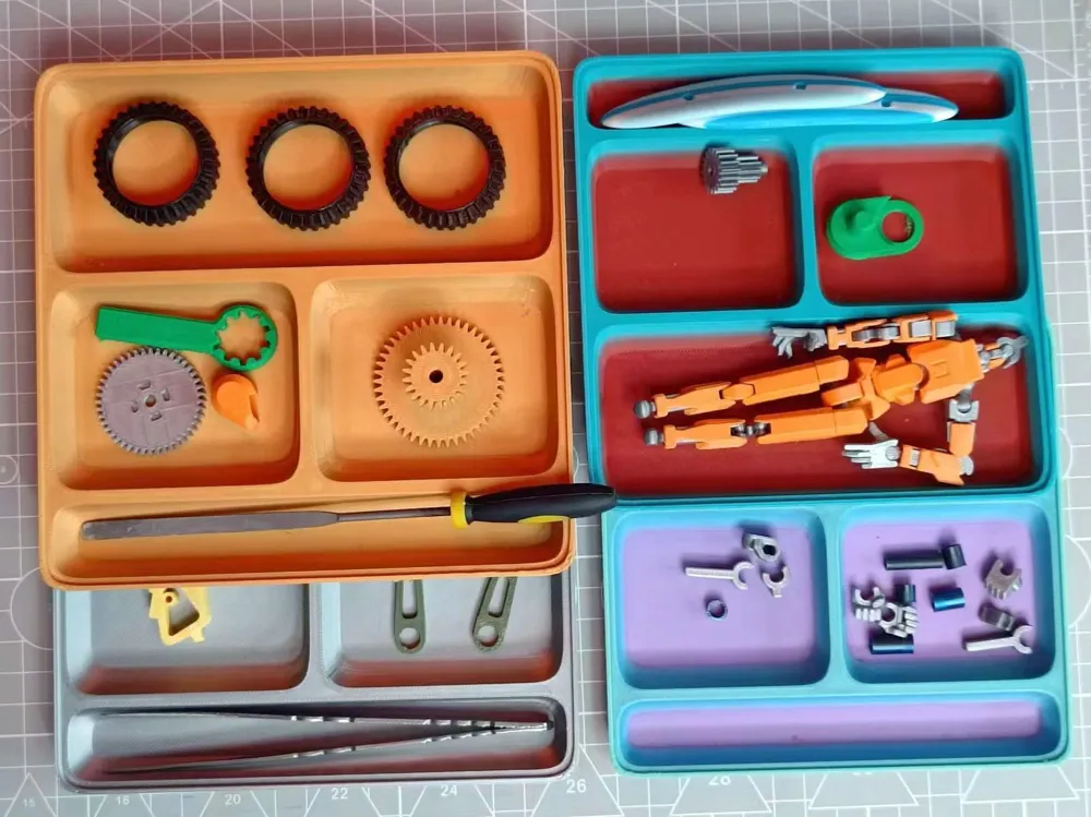 Stackable Tray for Parts and More by 达文西FPV MakerWorld: Download Free ...