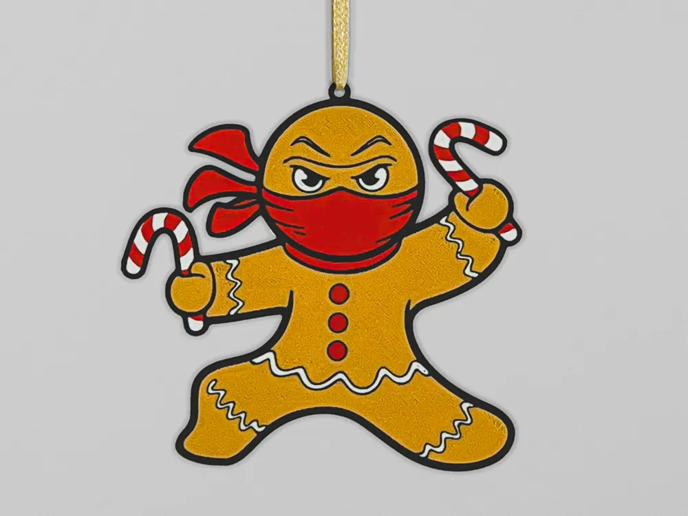 Ninjabread Man Christmas Ornamant Gingerbread Man by mortickles ...