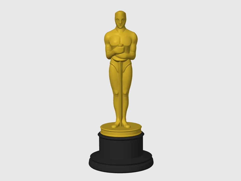 real Oscar Award statue Remixed by The Kit Card Guy MakerWorld ...