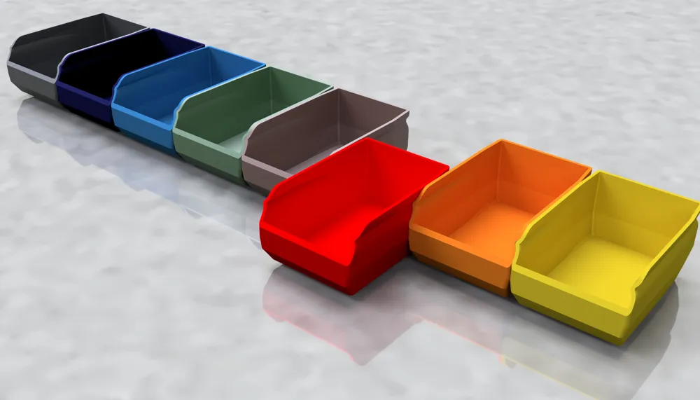 side-to-side & stackable Organizer storage boxes by Artjem MakerWorld: Download Free 3D Models