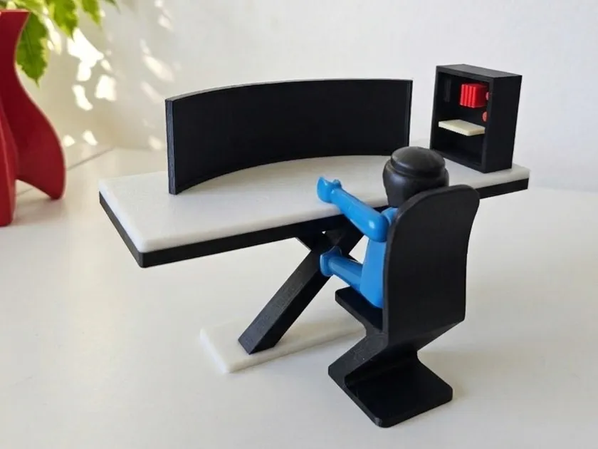 Dining Table Gaming Table Set - Free 3D Print Model - MakerWorld