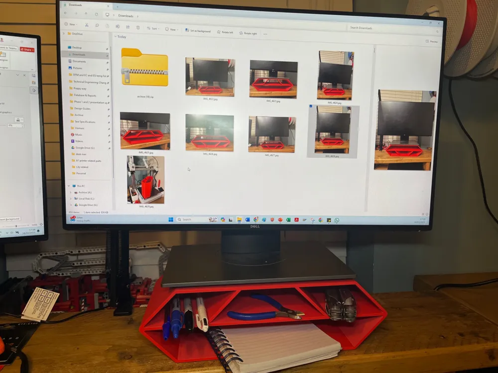 10cm Monitor riser platform x 3 configurations by WWprintsMakerWorld ...