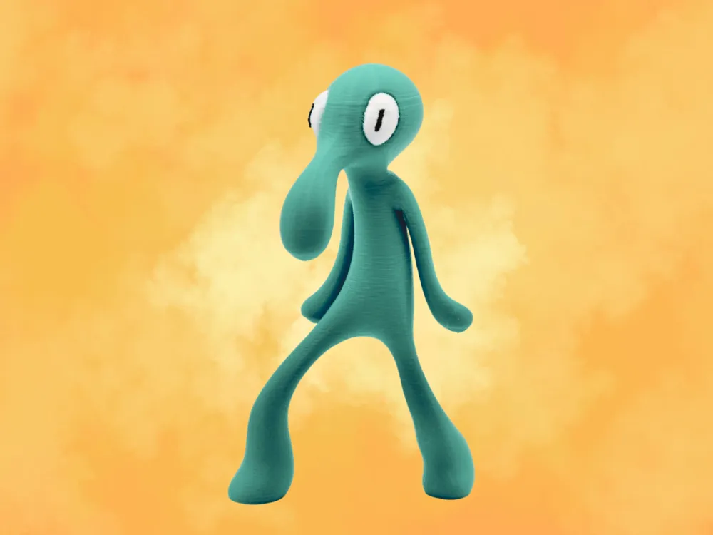 Bold and Brash Squidward - Free 3D Print Model - MakerWorld