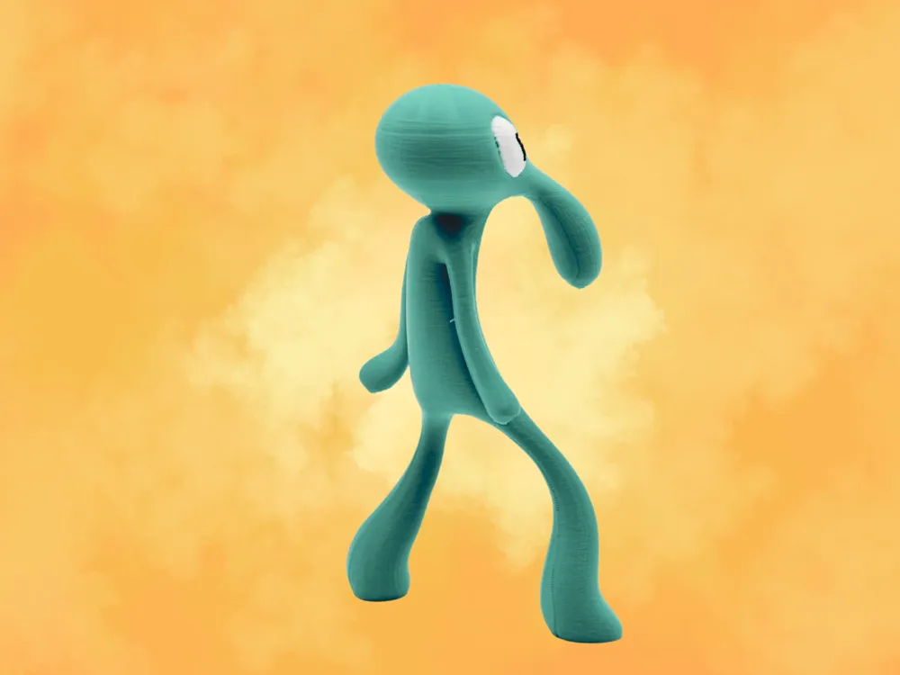 Bold and Brash Squidward - Free 3D Print Model - MakerWorld