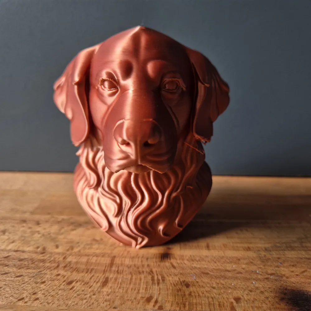 Golden Retriever Bust – Realistic Dog Sculpture by Mr.Jay MakerWorld ...