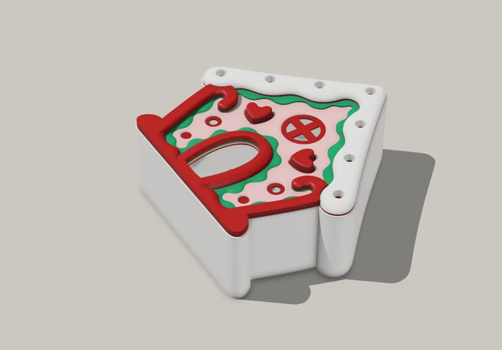 Gingerbread House (Tea Light) - Free 3D Print Model - MakerWorld