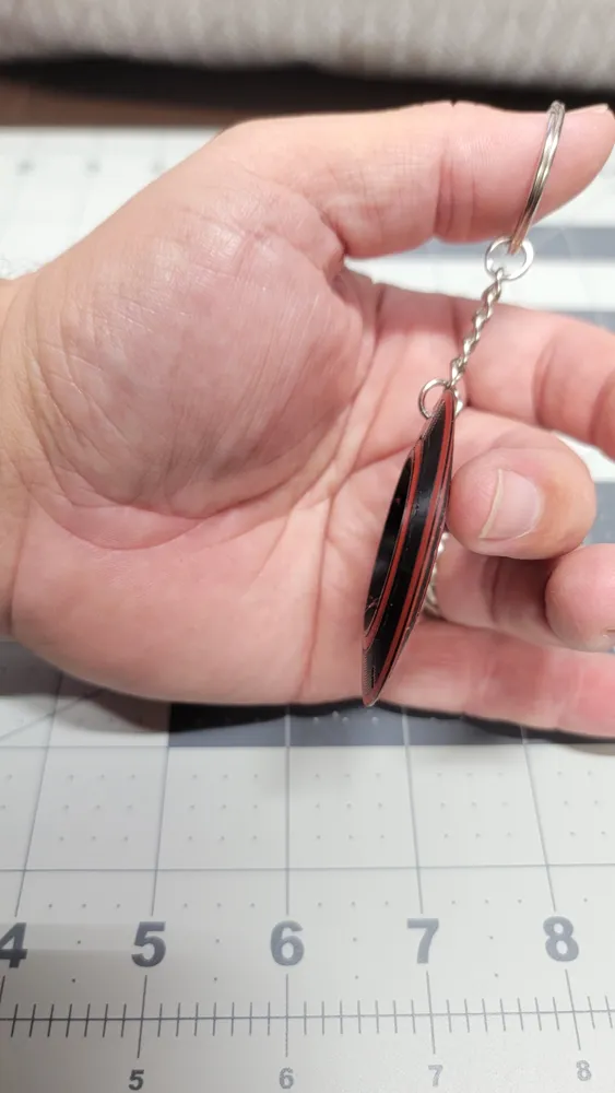 Tron Identity Disc keychain - Free 3D Print Model - MakerWorld