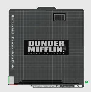 The Office Dunder Mifflin Sign - 3 Color Filament Swap at Layer Height ...