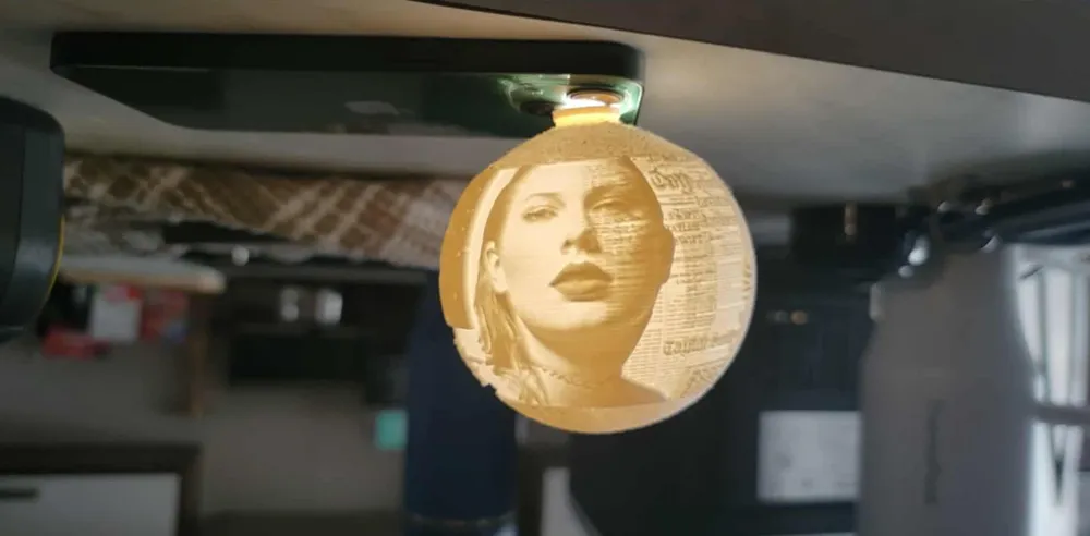 Taylor Swift Lithophane Christmas Ornament by Galactic Prints ...