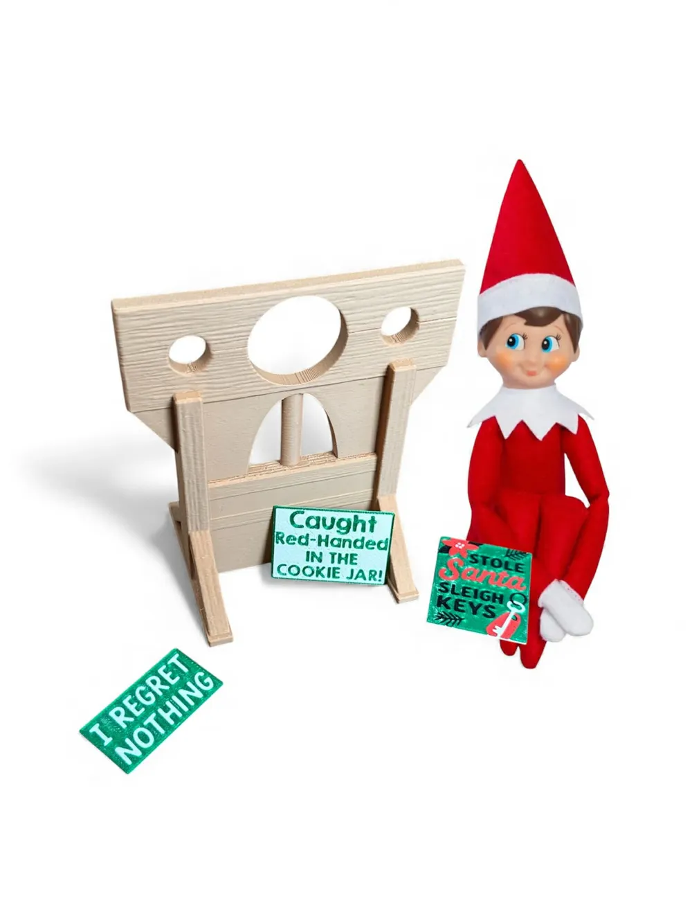Elf on the Shelf Jail Pillory Prop - Free 3D Print Model - MakerWorld