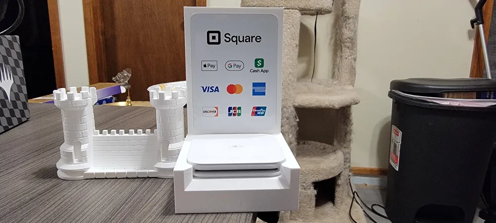 Castle Card Square Reader Holder Remixed by Sidrael.jd MakerWorld ...