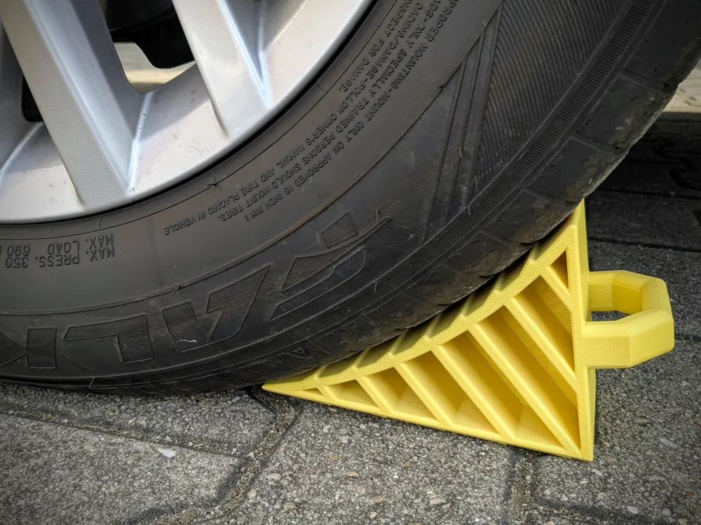 Wheel Chock for Car / Trailer - Free 3D Print Model - MakerWorld