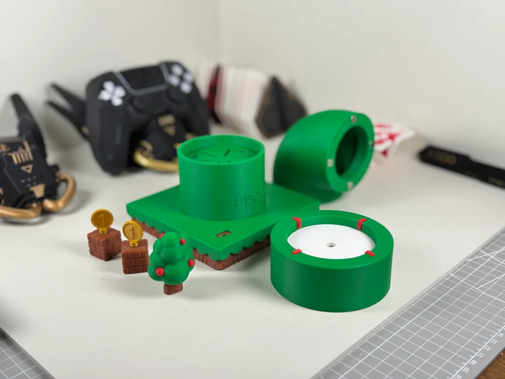 Switch Mario creative clock-themed base stand by canmaxfire MakerWorld ...