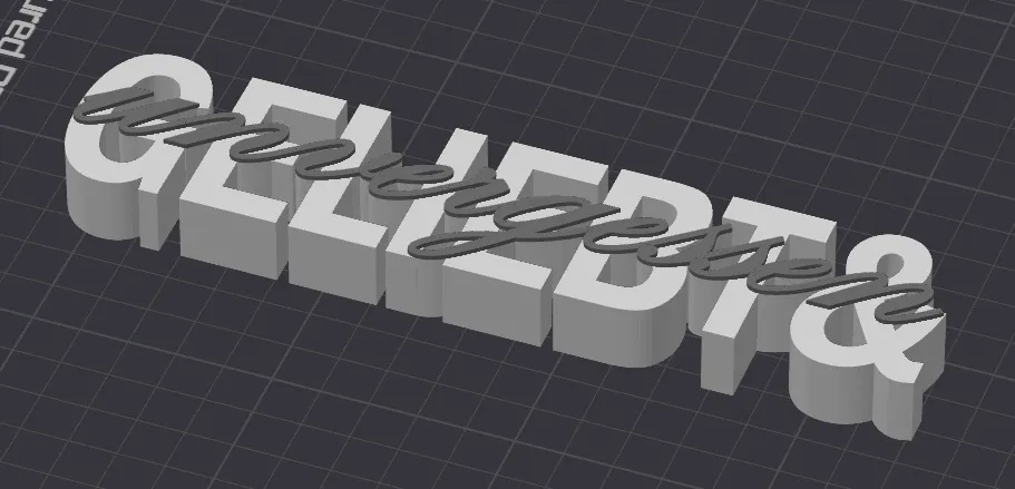 Lettering Beloved & unforgettable - Free 3D Print Model - MakerWorld