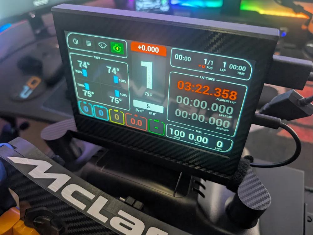 Logitech G29/G920/G923 7-inch LCD monitor mount Remixed by Beerman ...