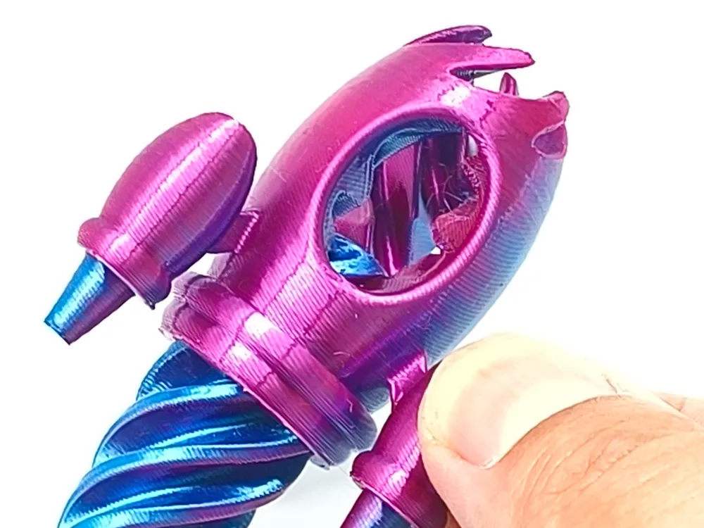 Spiral Space Rocket (Fidget Vortex Toy) by 森苏亚 - MakerWorld