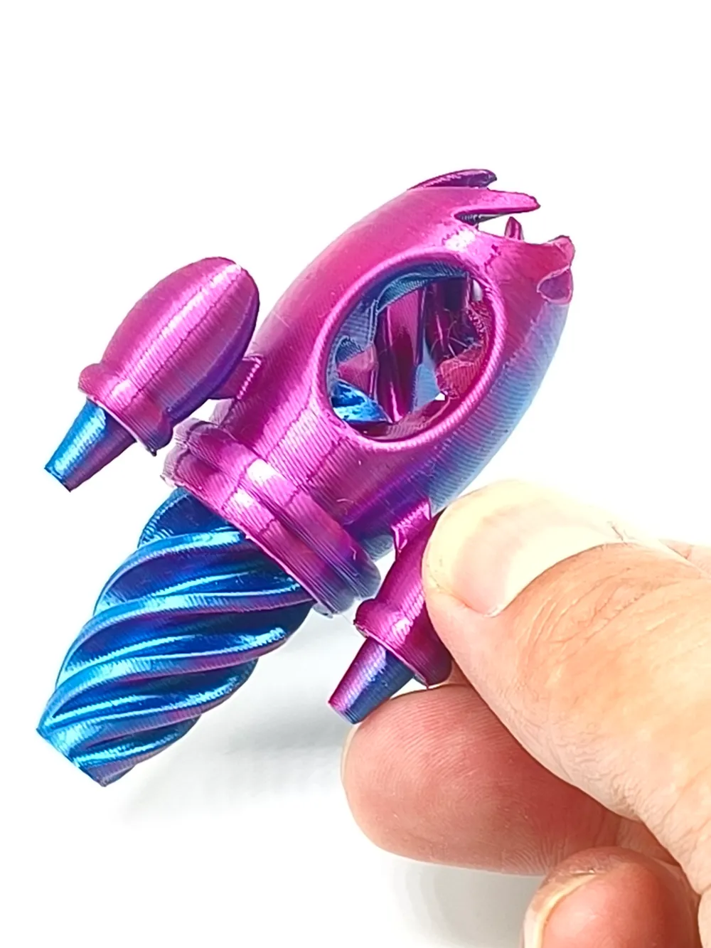 Spiral Space Rocket (Fidget Vortex Toy) by 森苏亚 MakerWorld: Download ...