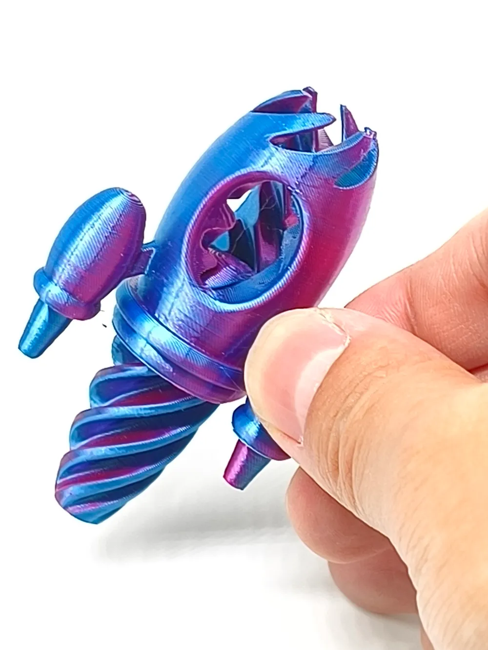 Spiral Space Rocket (Fidget Vortex Toy) by 森苏亚 - MakerWorld