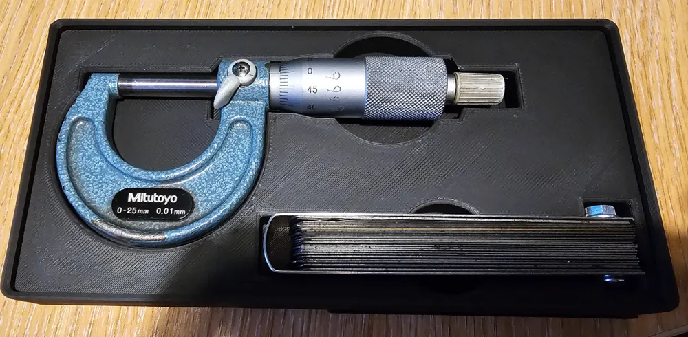 Mitutoyo Micrometer Feeler Gauge Gridfinity Holder by stu007uk - MakerWorld