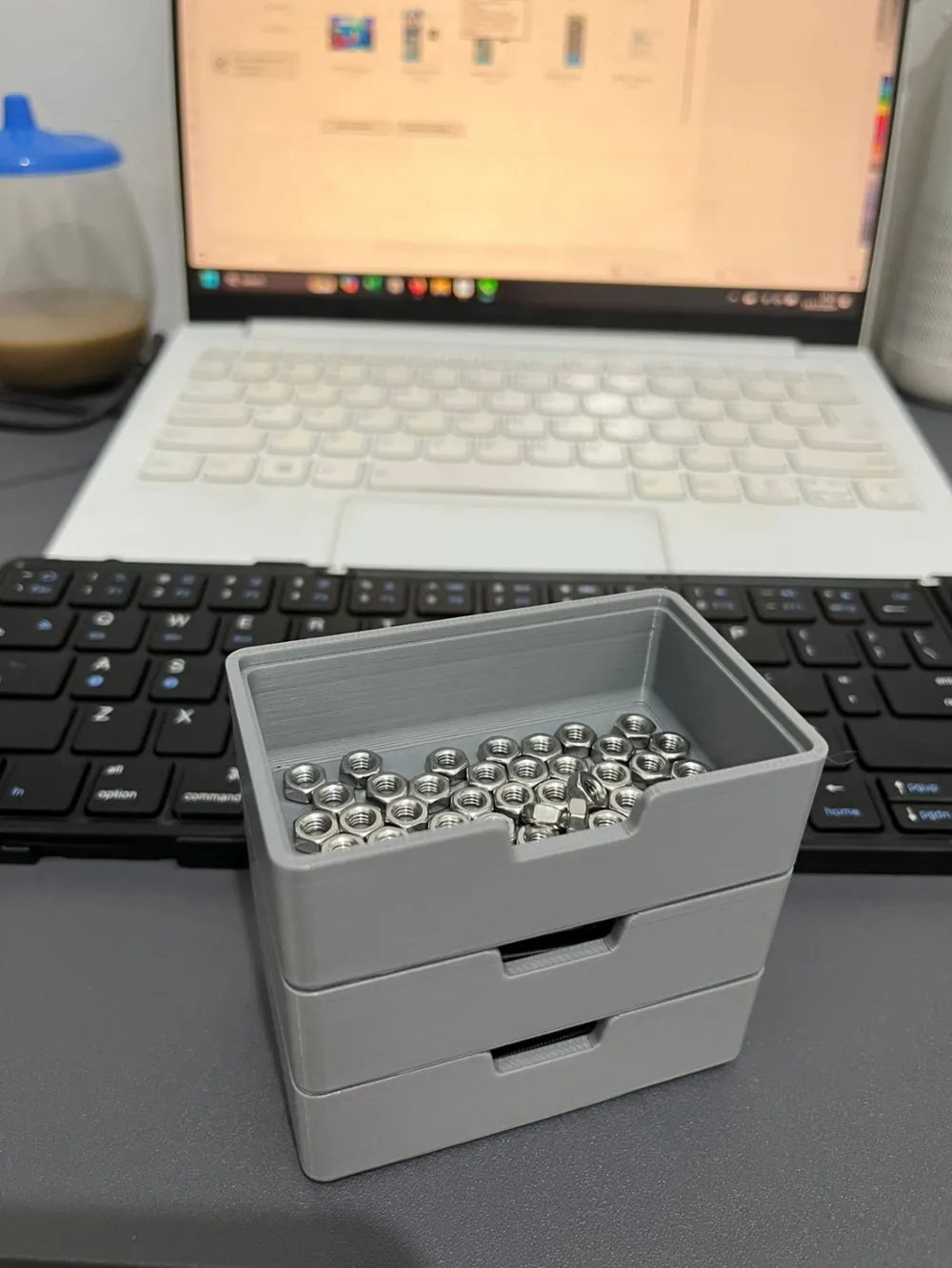 Stackable parts storage by Makaryo MakerWorld: Download Free 3D Models