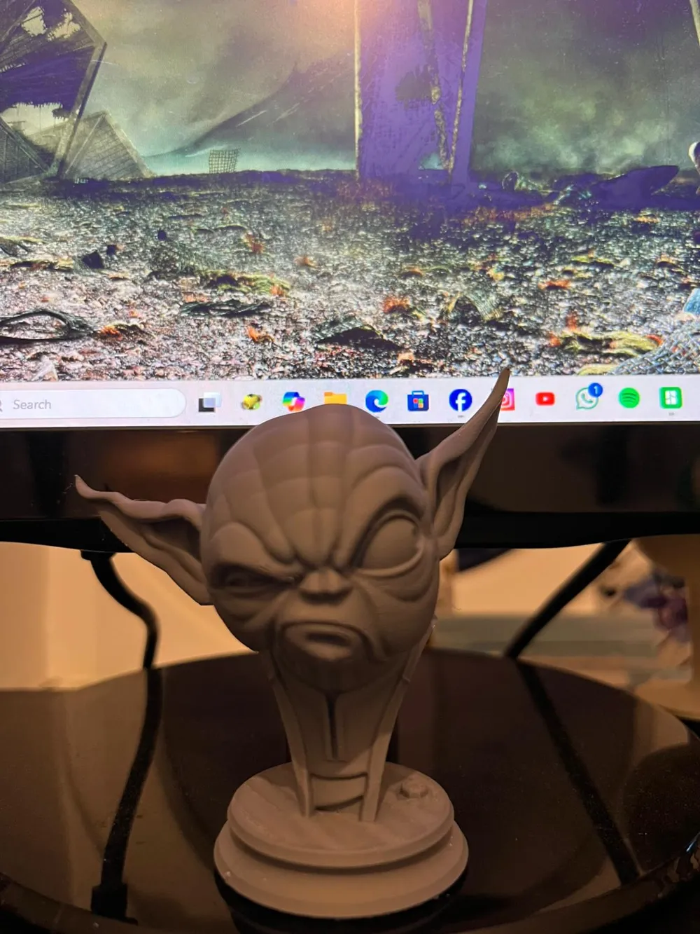 Buste de Yoda style dessin animé - Modèle d'Impression 3D Gratuit ...