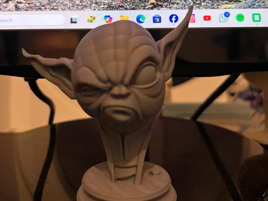Buste de Yoda style dessin animé - Modèle d'Impression 3D Gratuit ...