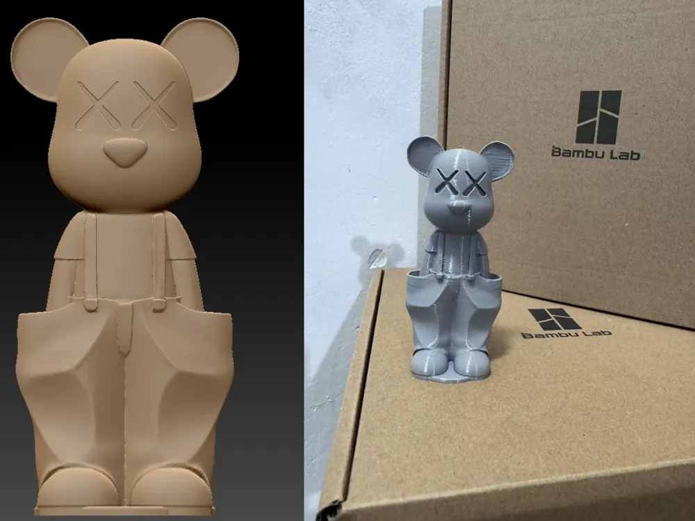 Oso Bearbric Kaws Companion sin soporte para pantalones de pie por ...