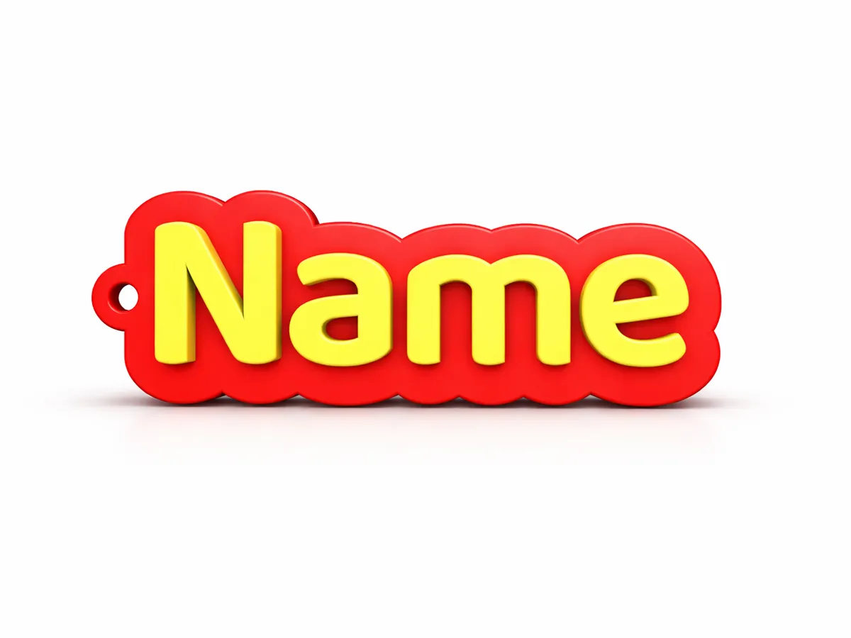 Custom Name Keychain – Parametric - Free 3D Print Model - MakerWorld