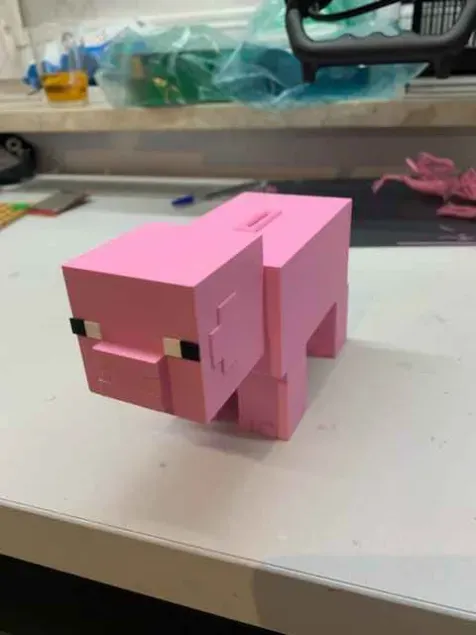 Minecraft piggy bank by spoon MakerWorld: Download Free 3D Models