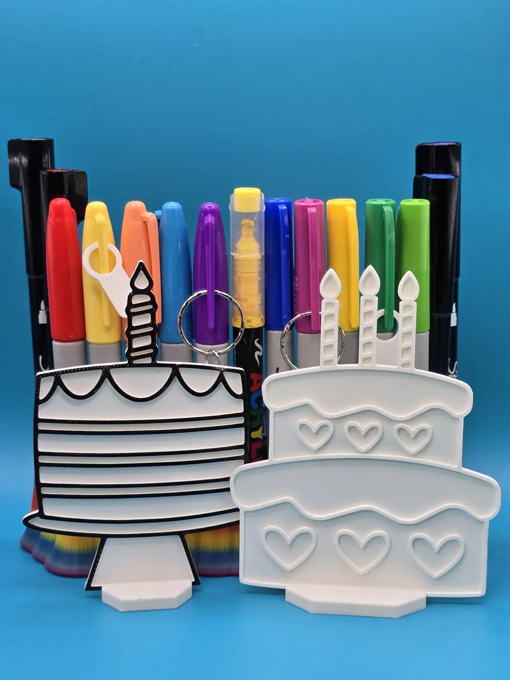 Birthday Cake Coloring 4 Fun - Free 3D Print Model - MakerWorld
