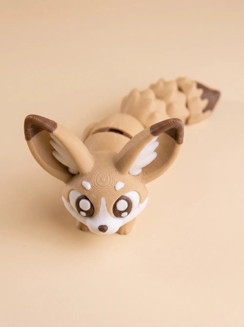 Flexi Fennec Fox - Toy/Keychain - Free 3D Print Model - MakerWorld