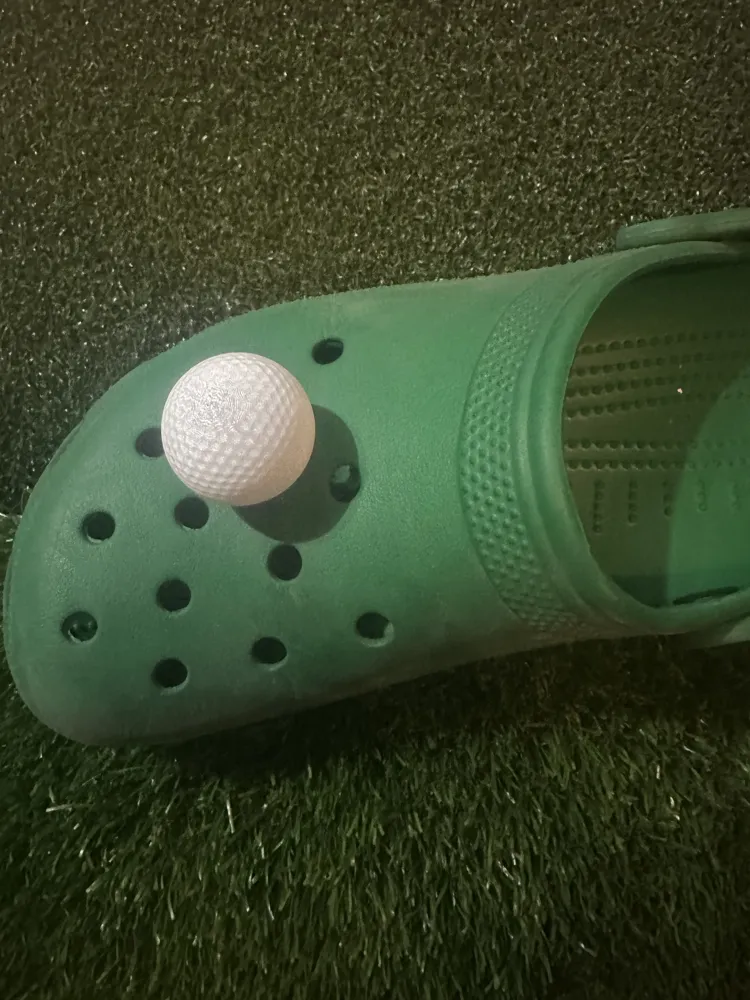 Golf Ball Croc Jibit - Free 3D Print Model - MakerWorld