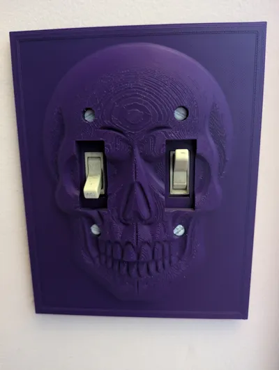 Skull Light Switch Cover - Free 3D Print Model - MakerWorld