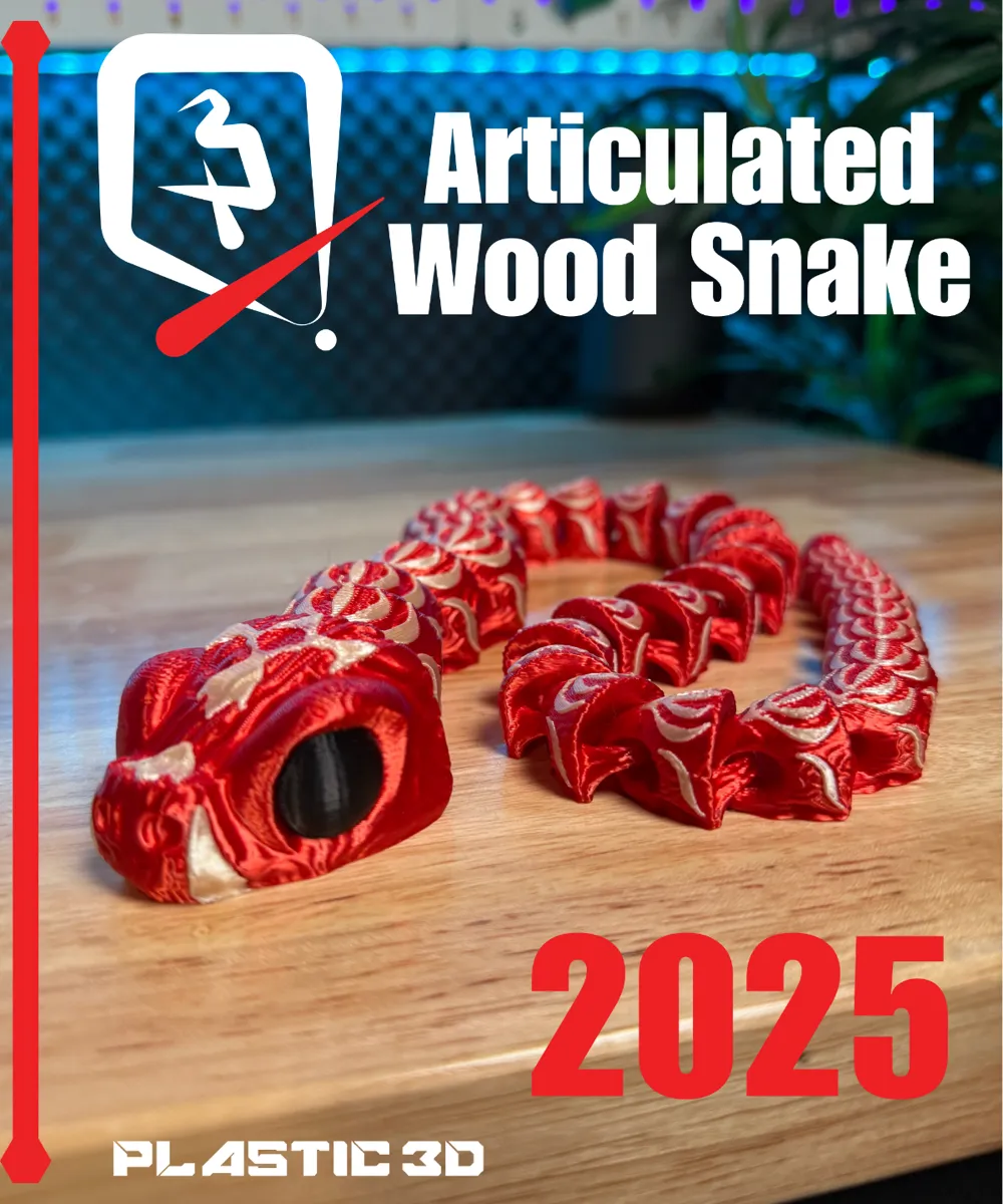 Articulated Wood Snake 2025 - Free 3D Print Model - MakerWorld