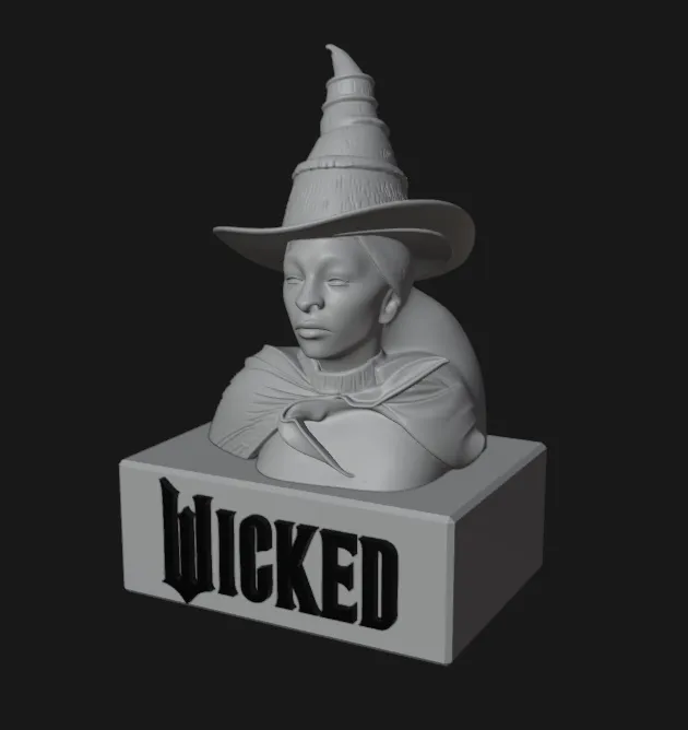 Elphaba – Wicked | Stylized 3D Printable Figure - Free 3D Print Model ...