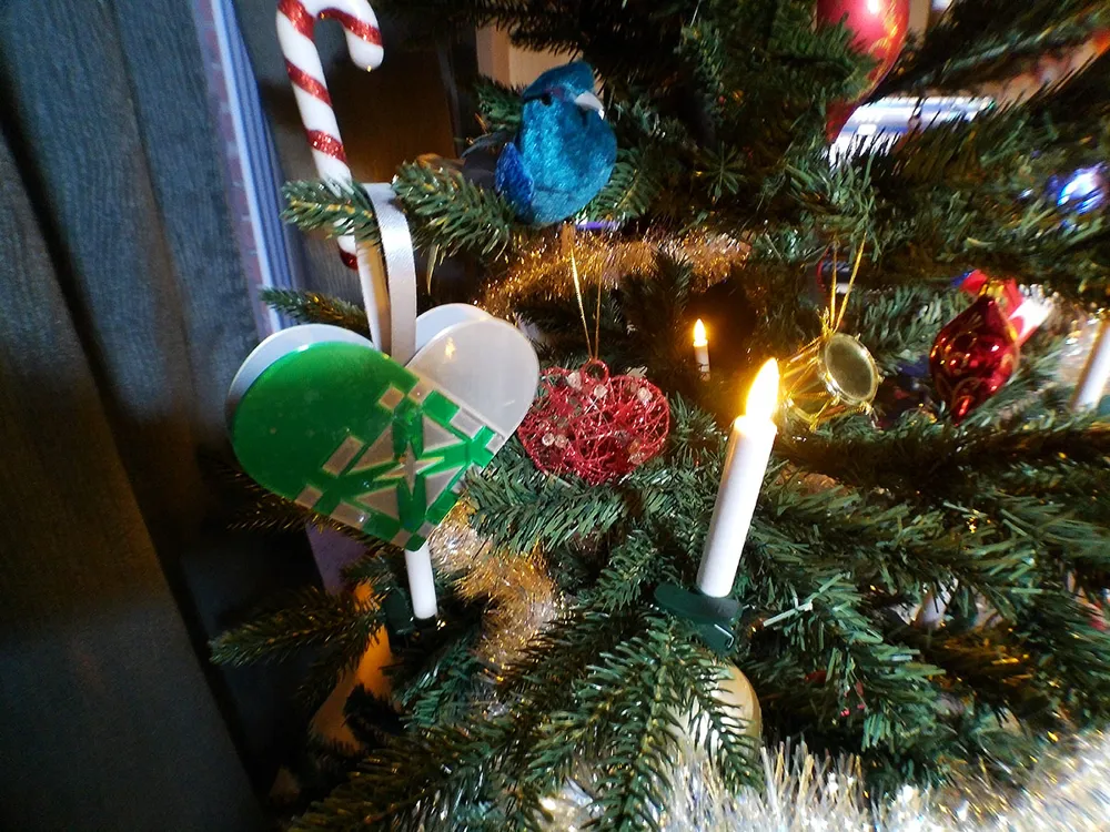 10x Christmas Fake Weaved Paper Heart Ornaments - Free 3D Print Model ...