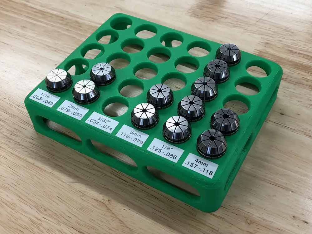 Stackable ER20 Collet Rack by GO.MFG MakerWorld: Download Free 3D Models