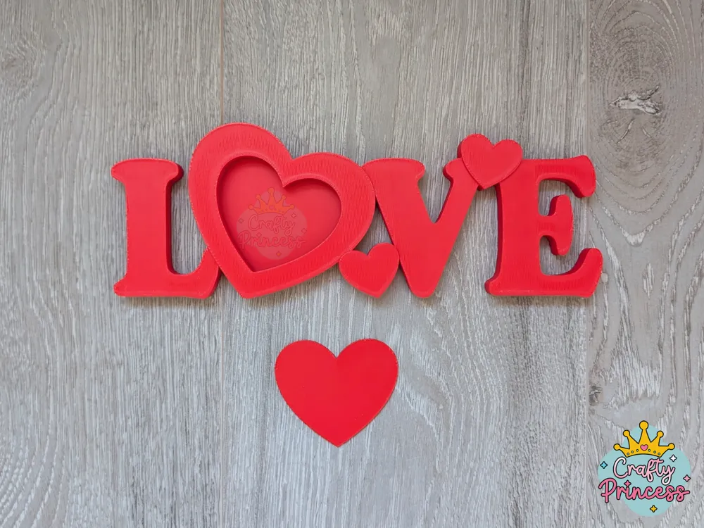 Love Heart Picture Frame by Crafty Princess MakerWorld: Download Free ...