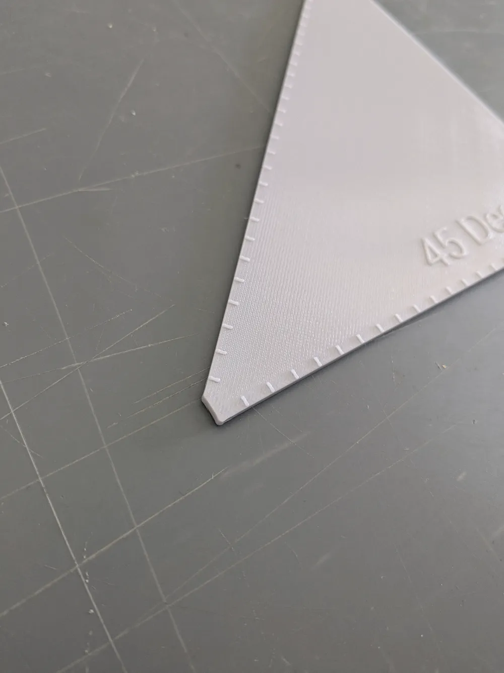 45 Degree Protractor Ruler Wedge - Trimmed Tip by Sector67 - MakerWorld