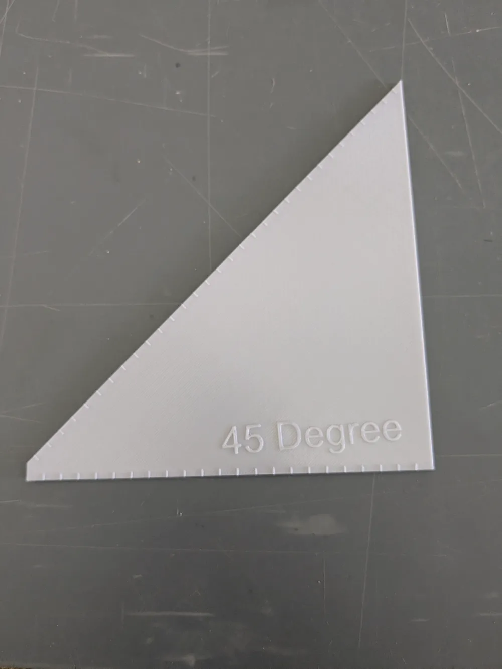 45 Degree Protractor Ruler Wedge - Trimmed Tip by Sector67 - MakerWorld