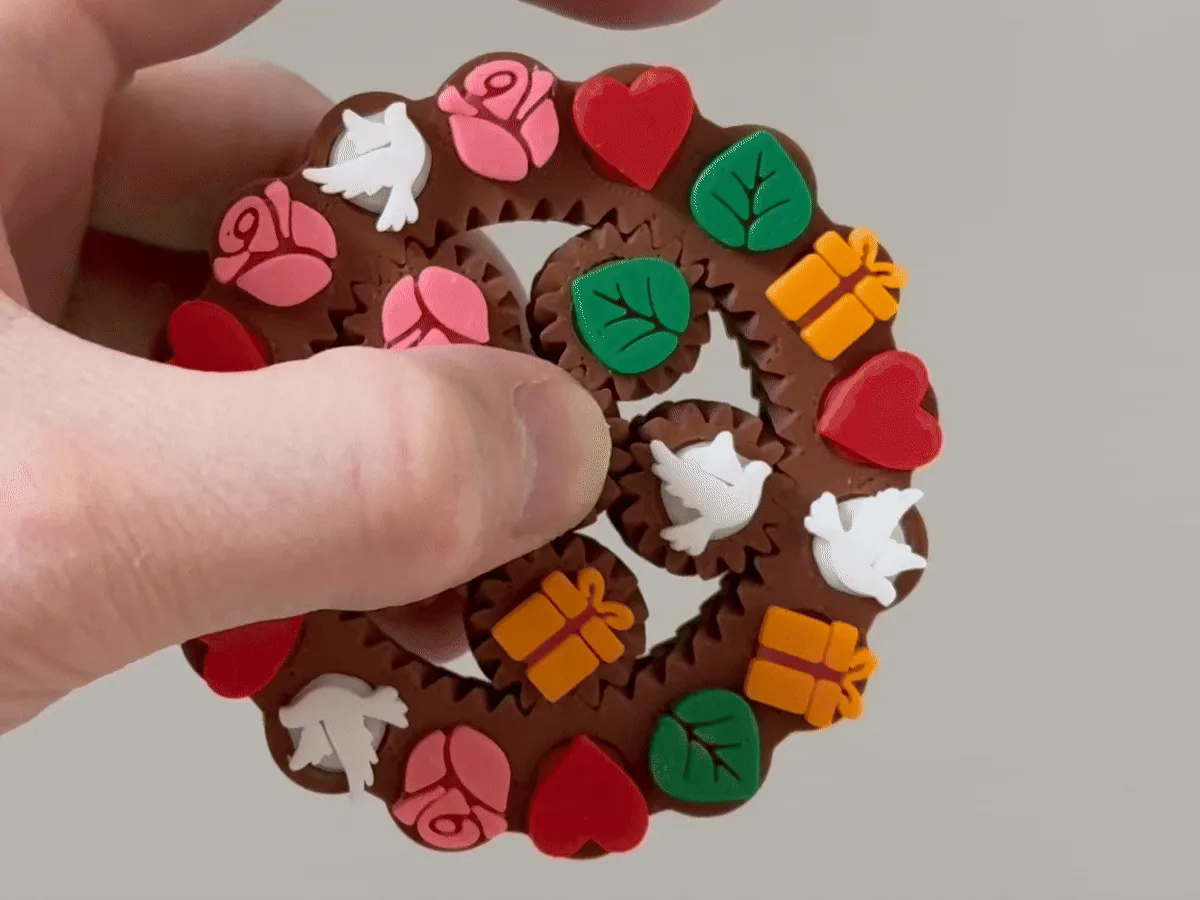 Modular Valentine Planetary Fidget Spinner - Free 3D Print Model ...